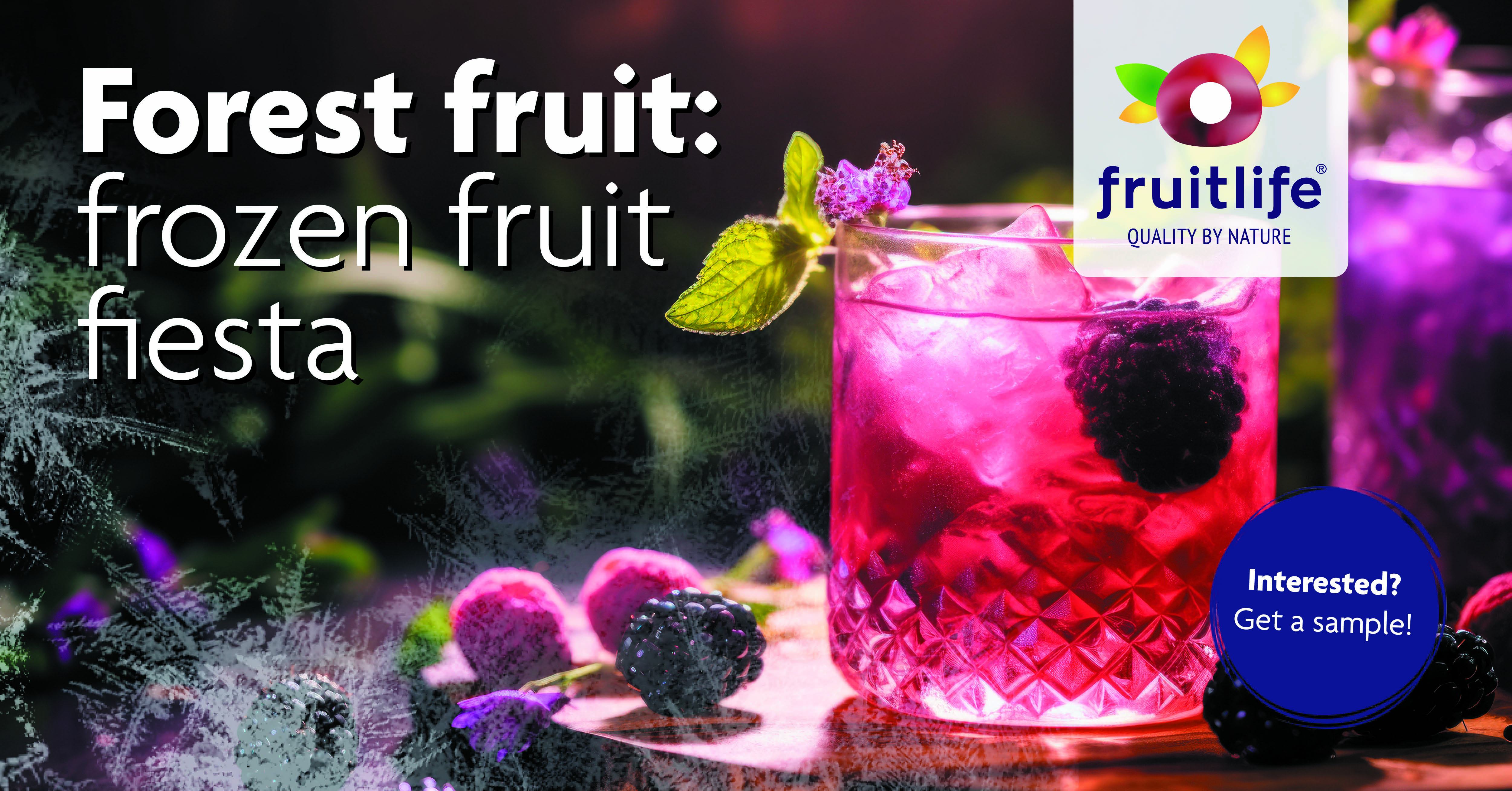 Forest fruit: frozen fruit fiesta